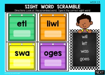 Digital ELA Morning Work for Google™ Classroom 2nd Grade Week 13 ...