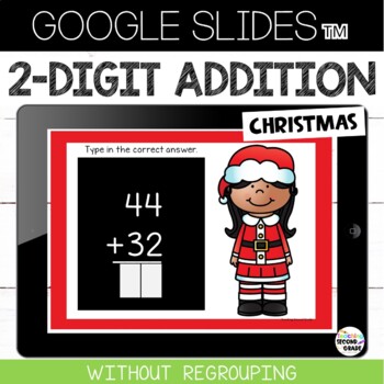2 Digit Addition without Regrouping Christmas Google Slides™ - Teaching ...