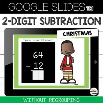 Christmas Google Slides™ 2 Digit Subtraction without Regrouping ...