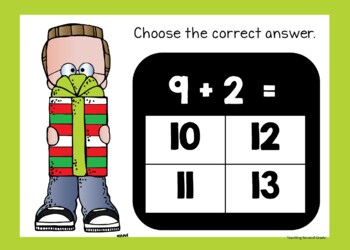 Christmas Addition Facts Google Slides™ Practice Set 2 - Teaching Ideas ...