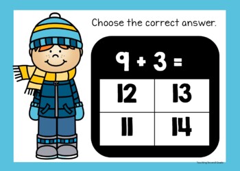 Winter Google Slides™ Addition Facts Practice Set 1 - Teaching Ideas ...