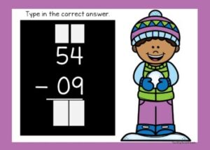 Winter 2 Digit Subtraction with Regrouping Google Slides™ - Teaching ...