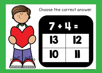 Valentine's Day Google Slides™ Addition Facts Practice Set 2 - Teaching ...