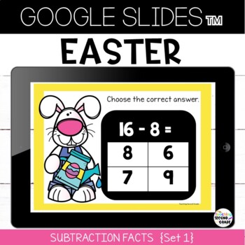 Easter Subtraction Google Slides™ Facts Practice Set 1 Google Classroom ...