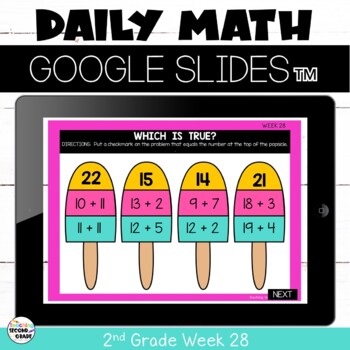 Daily Math Warm-ups for Google™ Classroom 2nd Grade Week 28 - Teaching ...