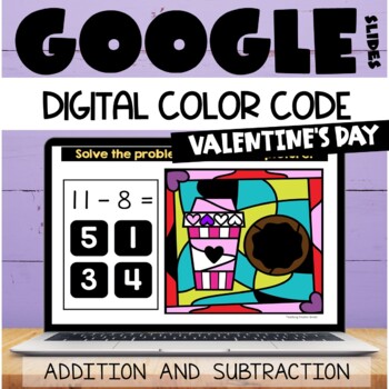 Google Classroom Addition Subtraction Google Slides Valentine's Day ...