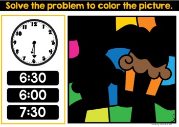 Telling Time to the Hour and Half Hour Google Slides Valentine's Day ...