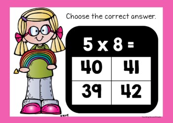St. Patrick's Day Google Slides™ Multiplication Facts Practice Set 1 ...
