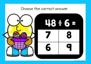 Easter Google Slides™ Division Facts Practice Set 1 - Teaching Ideas ...