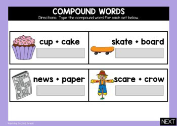 Compound Words Google Slides - Teaching Ideas Made Easy