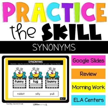Synonyms Google Slides - Teaching Ideas Made Easy