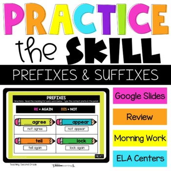 Prefixes and Suffixes Google Slides 2nd Grade - Teaching Ideas Made Easy