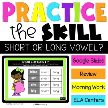 Long and Short Vowels Google Slides - Teaching Ideas Made Easy