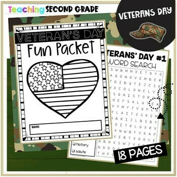 Veterans Day Busy Fun Packet - Work Directed Drawings, Crack the Code ...