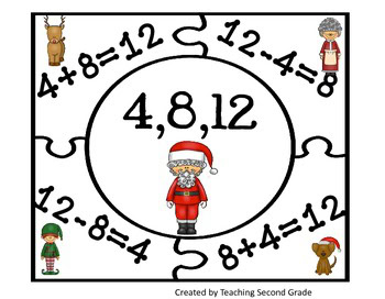 Christmas Fact Family Puzzles - Teaching Ideas Made Easy