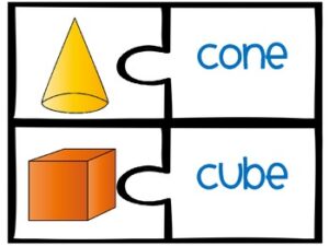3D Shapes Math Puzzles - Teaching Ideas Made Easy