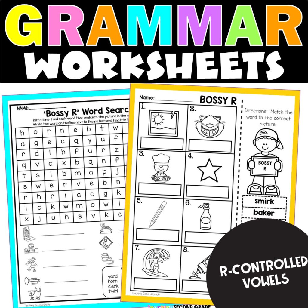 R-Controlled Vowels Grammar Worksheets - Teaching Ideas Made Easy