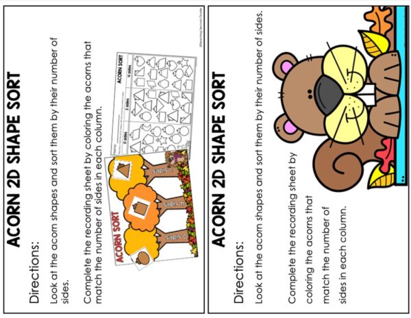 Thanksgiving 2D Shapes Sorting Math Center Recording Worksheet 1st 2nd ...