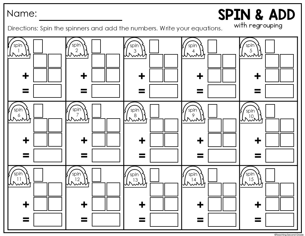 Halloween 2 Digit Addition and Subtraction Math Center 1st and 2nd ...