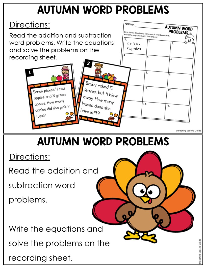 2nd Grade Math Word Problems Worksheets Free Word Problems – Grade 2