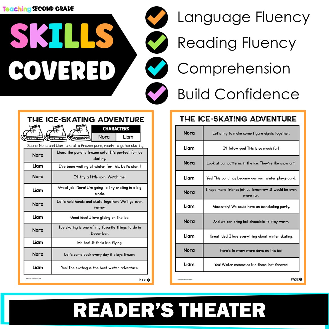 December Reader's Theater Bundle for 1st and 2nd Grade | 5 Stories ...
