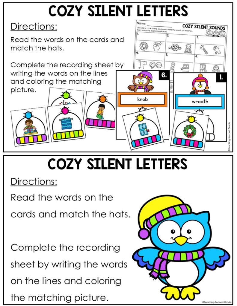 Winter Silent Letter Phonics Center - Teaching Ideas Made Easy