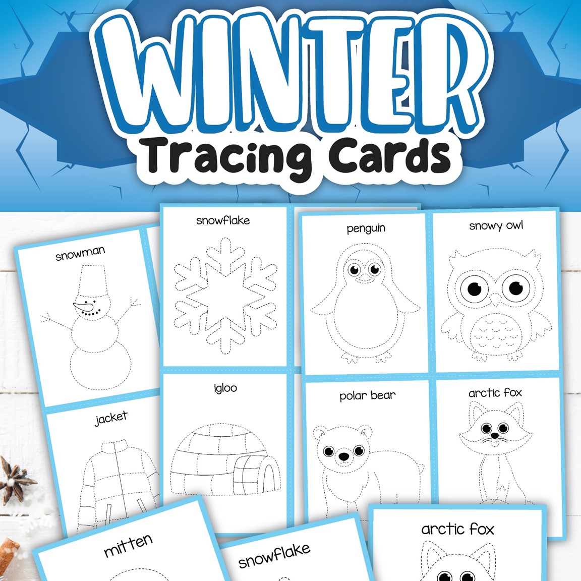 Winter Tracing Resource for Early Learners - Teaching Ideas Made Easy