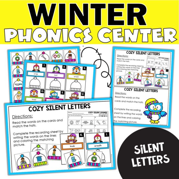 Winter Silent Letter Phonics Center - Teaching Ideas Made Easy