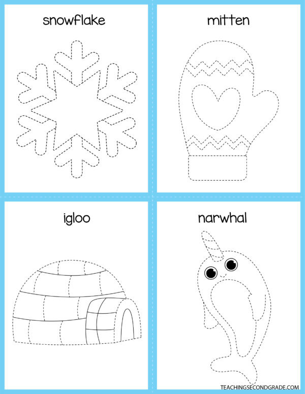 Winter Tracing Resource for Early Learners - Teaching Ideas Made Easy