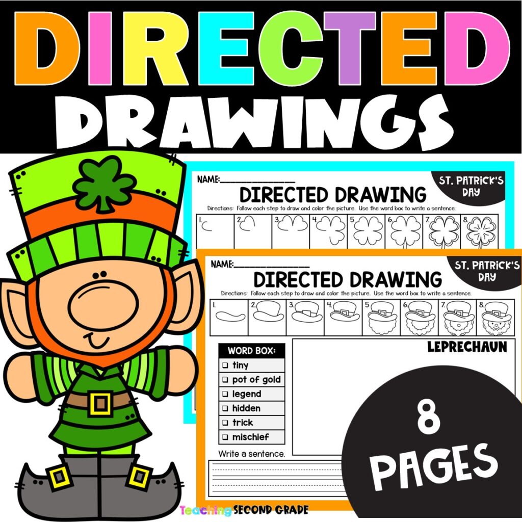Directed Drawing Activities St. Patrick's Day Kindergarten 1st 2nd ...