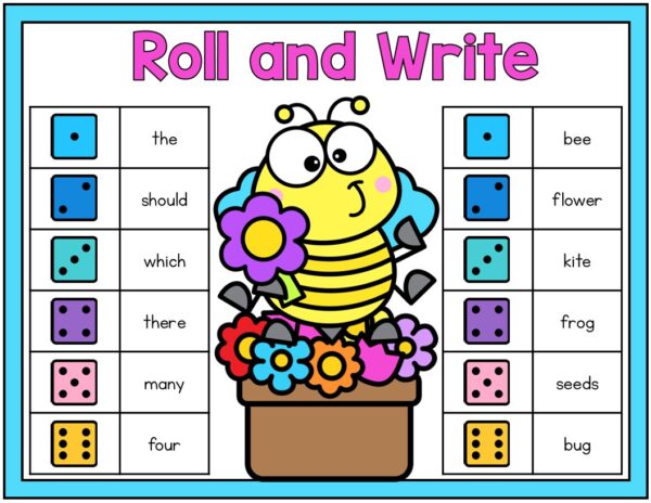 Spring Roll and Write Sentences | Sentence Writing Center - Teaching ...