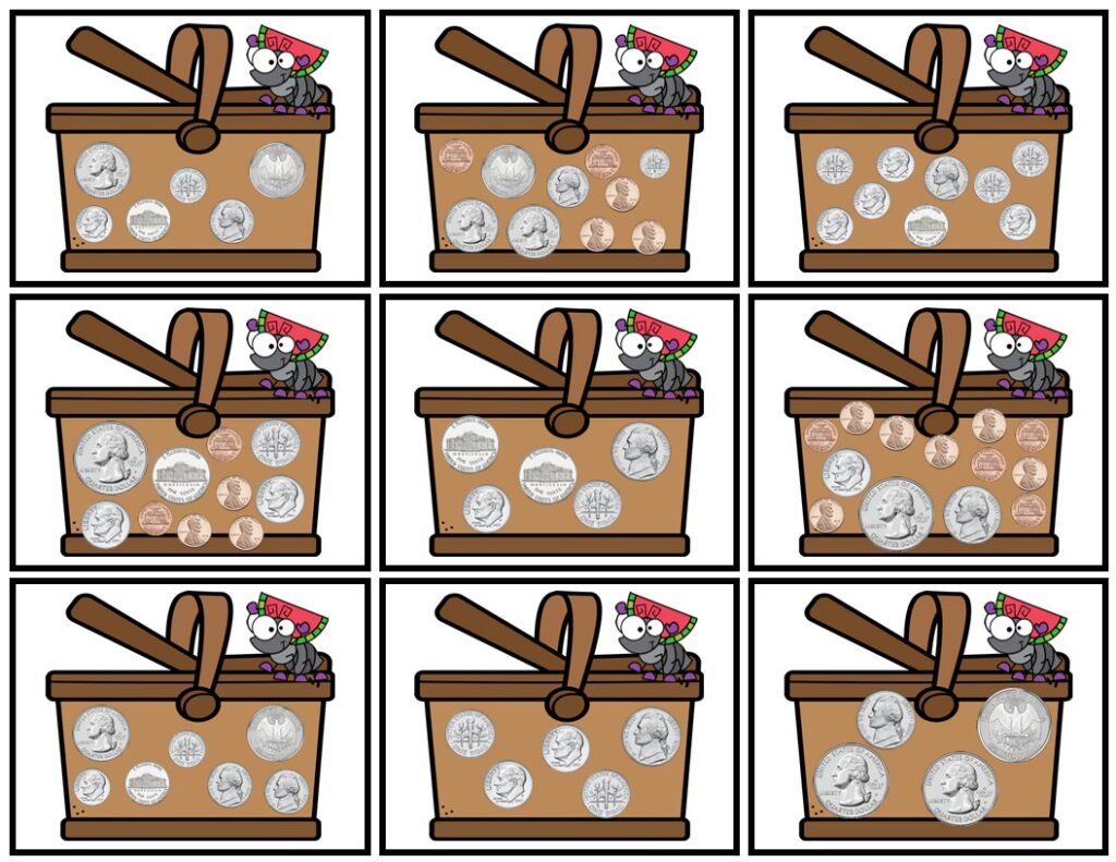 Spring Counting Money Math Center | Picnic Theme - Teaching Ideas Made Easy