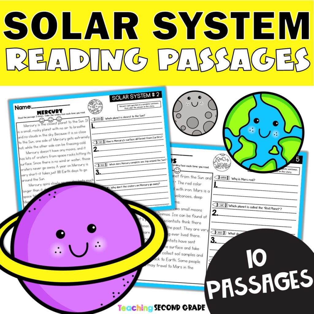 Solar System Reading Passages with Questions | 10 Nonfiction Texts for ...