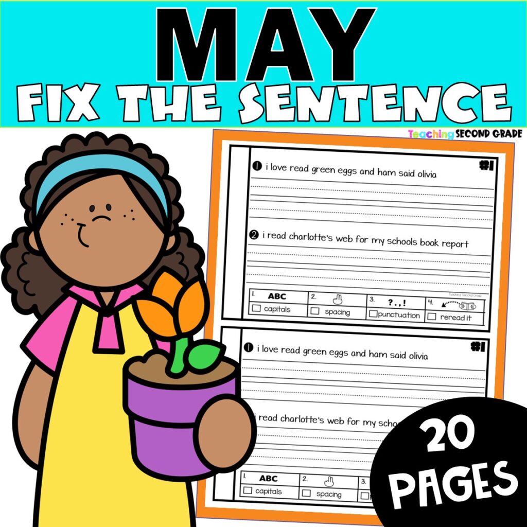 May Fix the Sentence Worksheets, Sentence Editing, Daily Oral Language ...