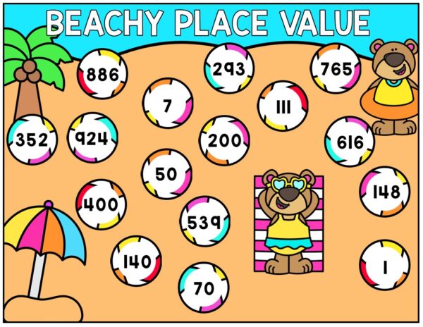 May Place Value Math Center | Number Match Game for 1st & 2nd ...