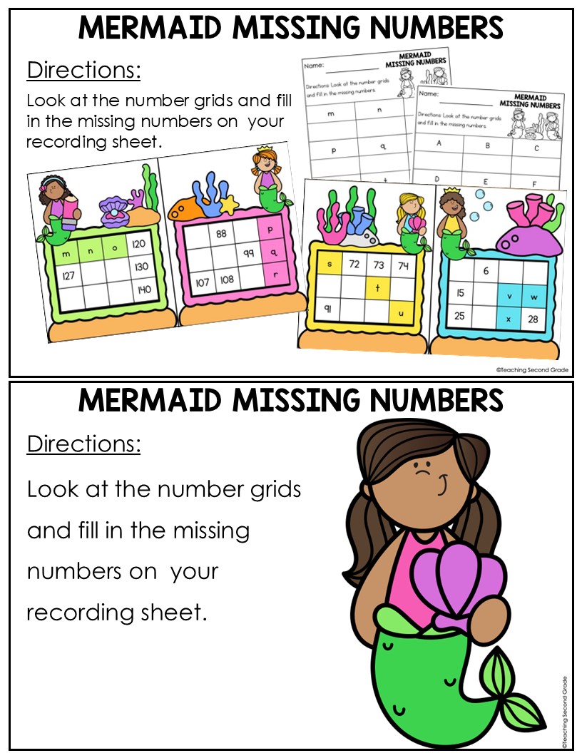 May Missing Numbers on a Grid | Number Pattern Activity for 1st & 2nd ...
