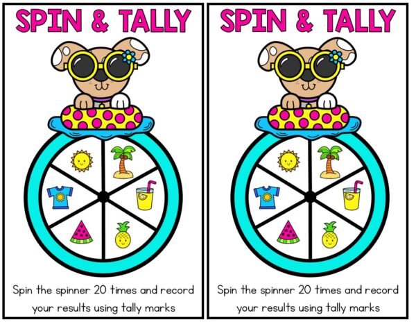 May Data and Graphing Math Center | Spinner Activity - Teaching Ideas ...