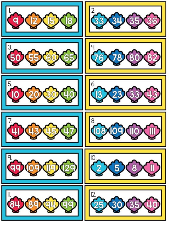 May Skip Counting Math Center | Number Pattern Racing Game for 1st ...