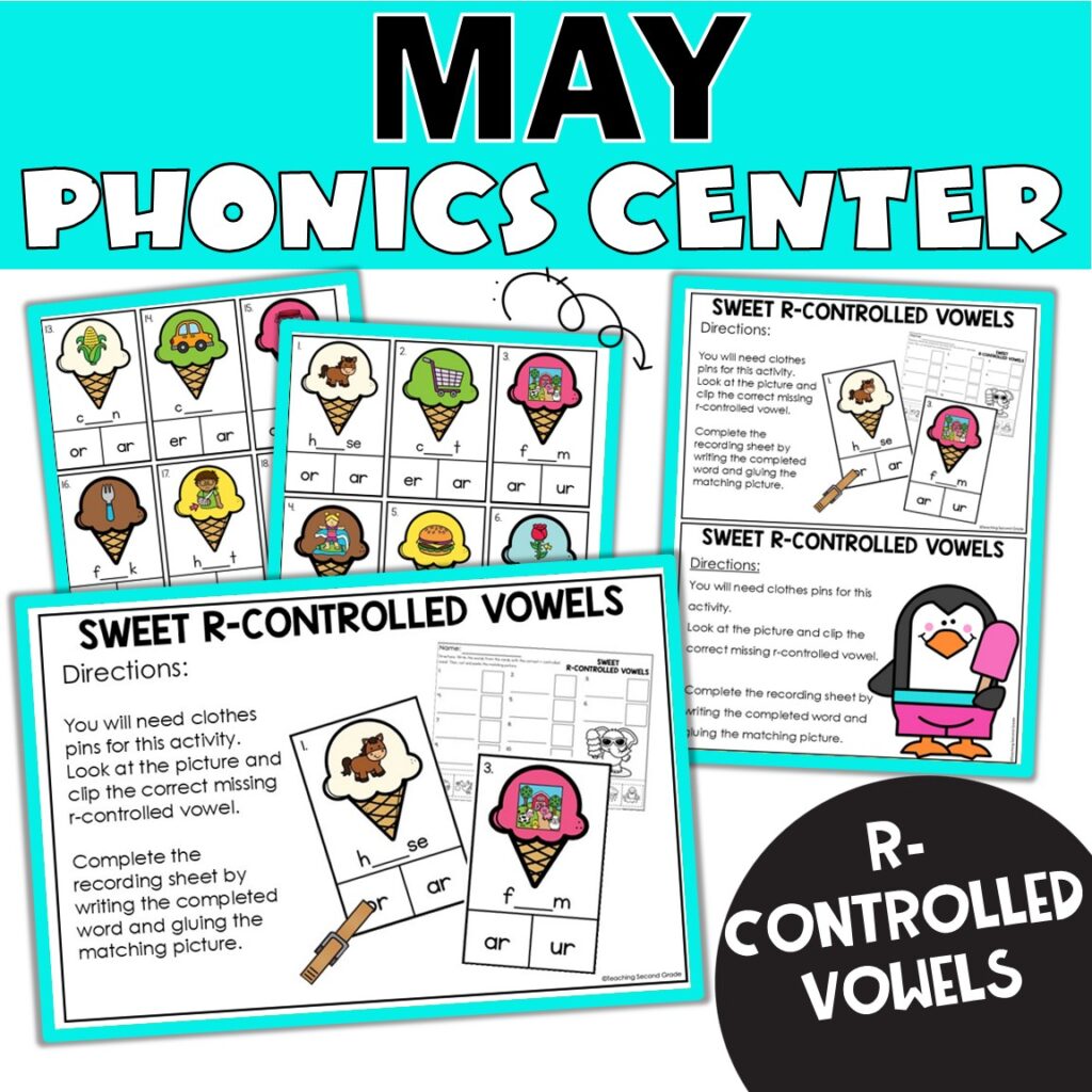 R-Controlled Vowels Phonics Center | End of Year Literacy Activity ...