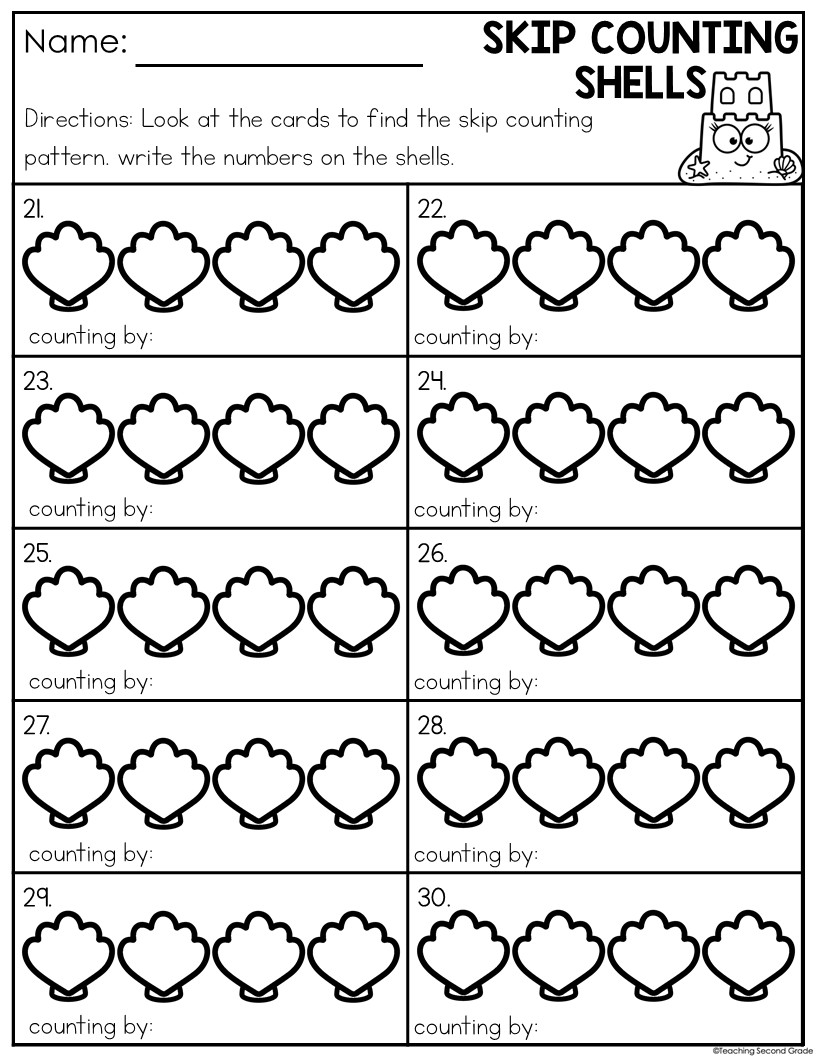 May Skip Counting Math Center | Number Pattern Racing Game for 1st ...