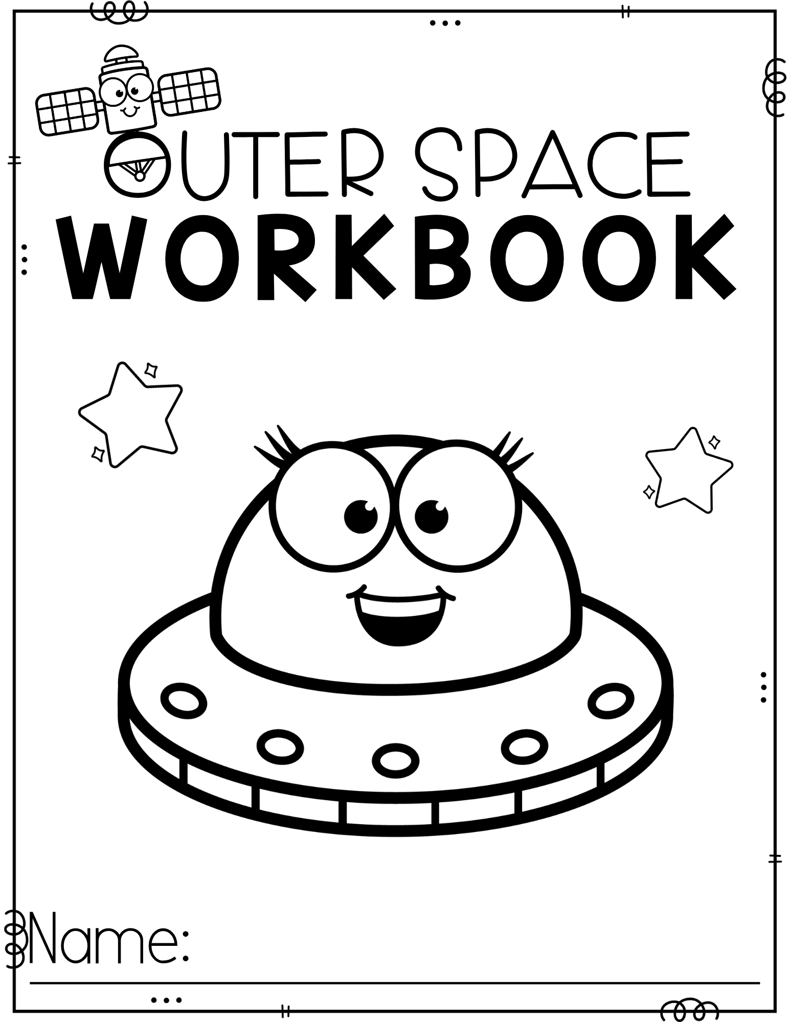 Space Activity Booklet for Kids – Fun Learning with Coloring Pages ...