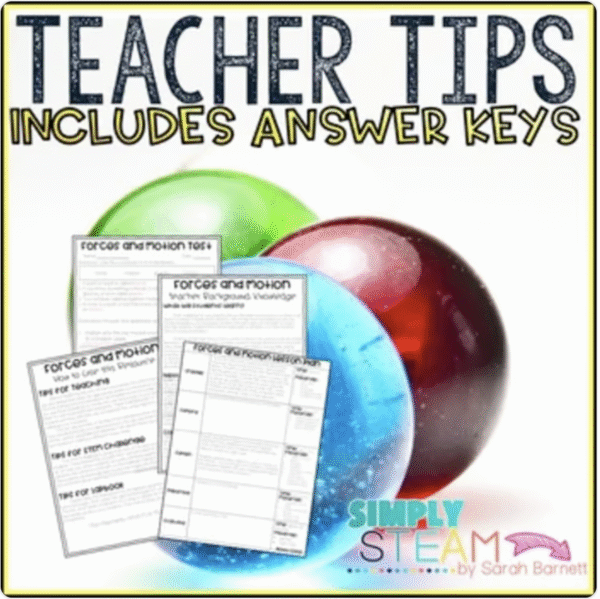 Force and Motion STEM Activity - Teaching Ideas Made Easy