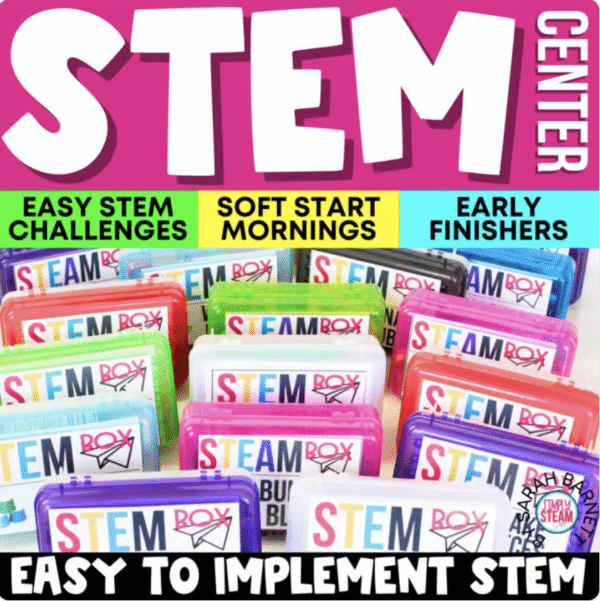 STEM Box Labels and Task Cards - Teaching Ideas Made Easy