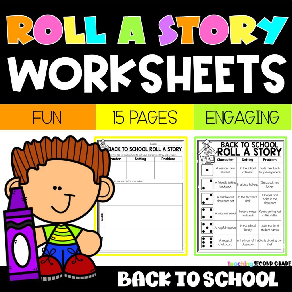 Back to School Roll a Story – Writing Activity with Graphic Organizer ...