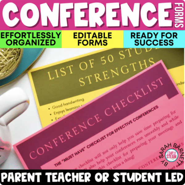 Parent Teacher Conference Forms - Teaching Ideas Made Easy