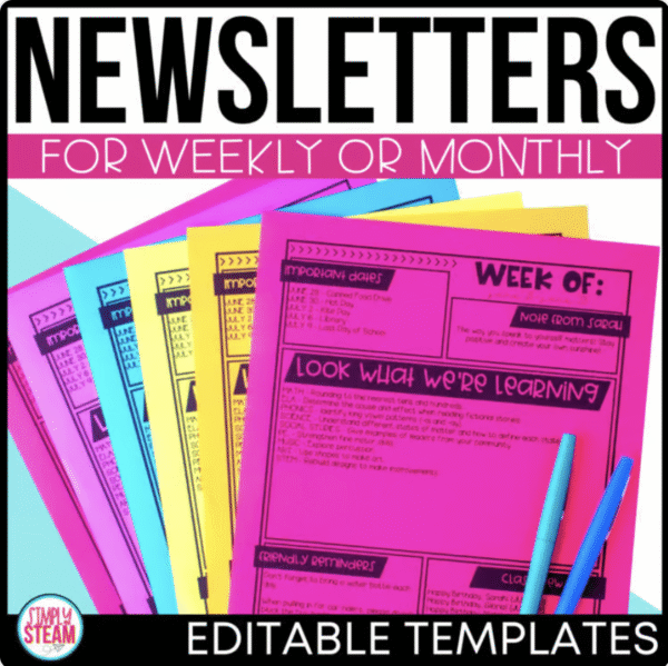 Editable Classroom Newsletter for Monthly or Weekly - Teaching Ideas ...