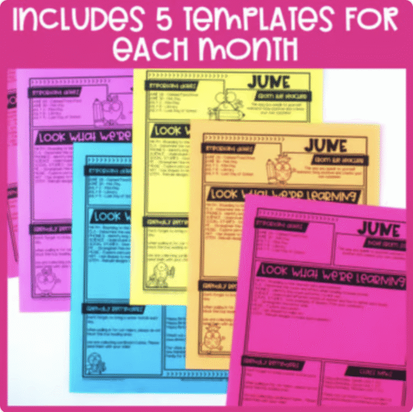Editable Classroom Newsletter for Monthly or Weekly - Teaching Ideas ...