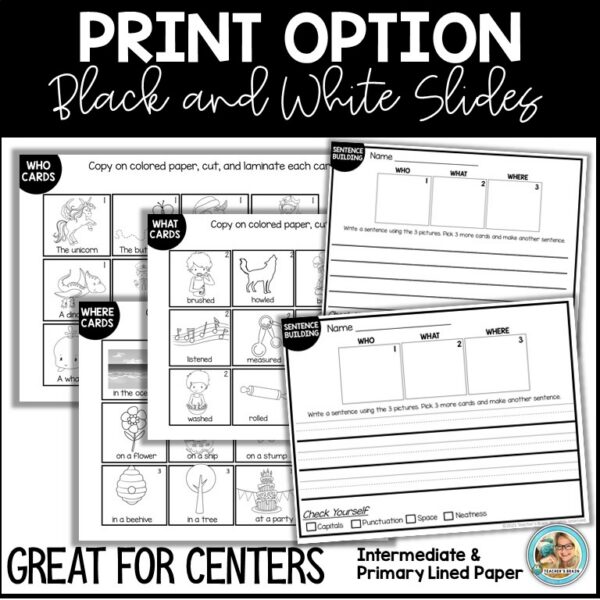 Sentence Building Activity | Google Slides | Literacy Centers SET 2 ...
