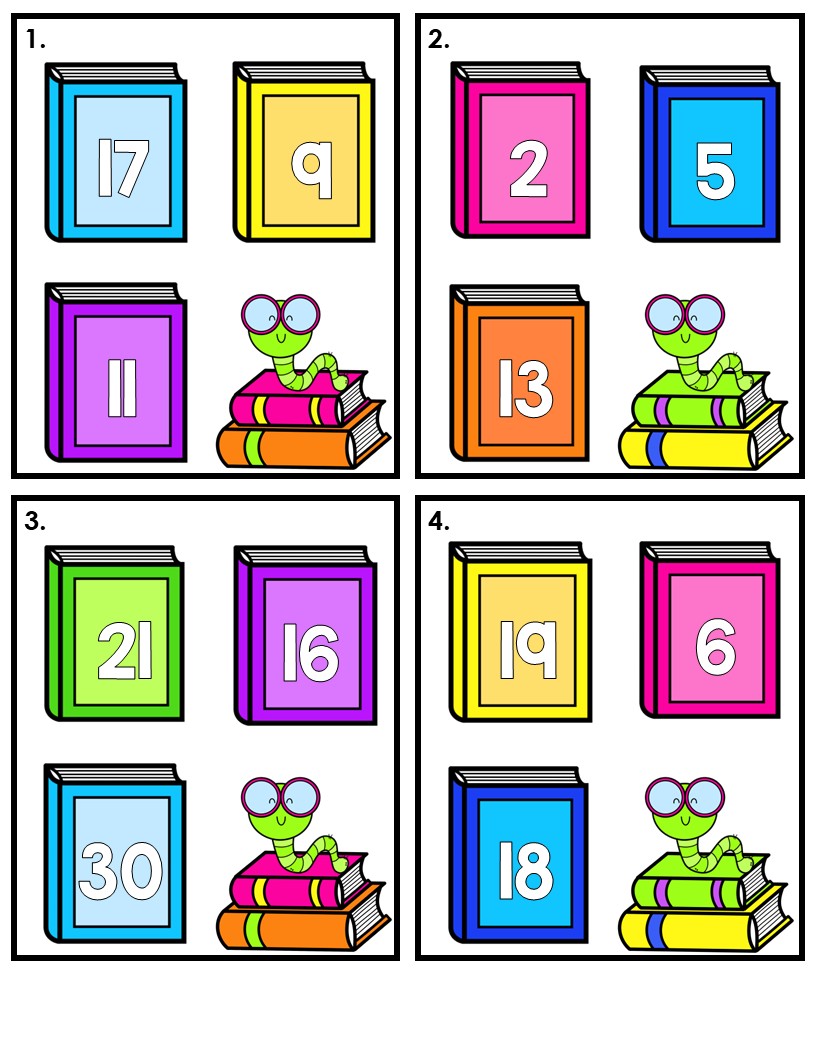 Number Order Math Center - August and Back to School - Teaching Ideas ...