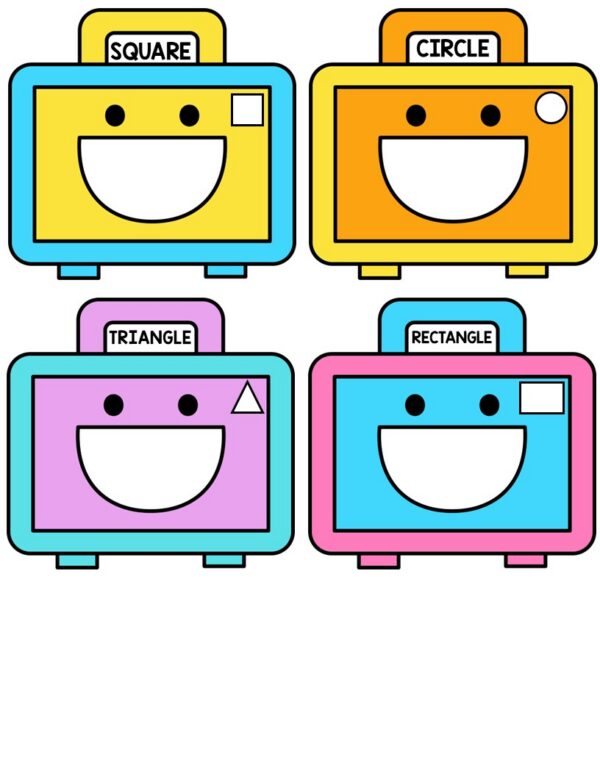 2D Shapes Sorting Math Center – August and Back to School - Teaching ...
